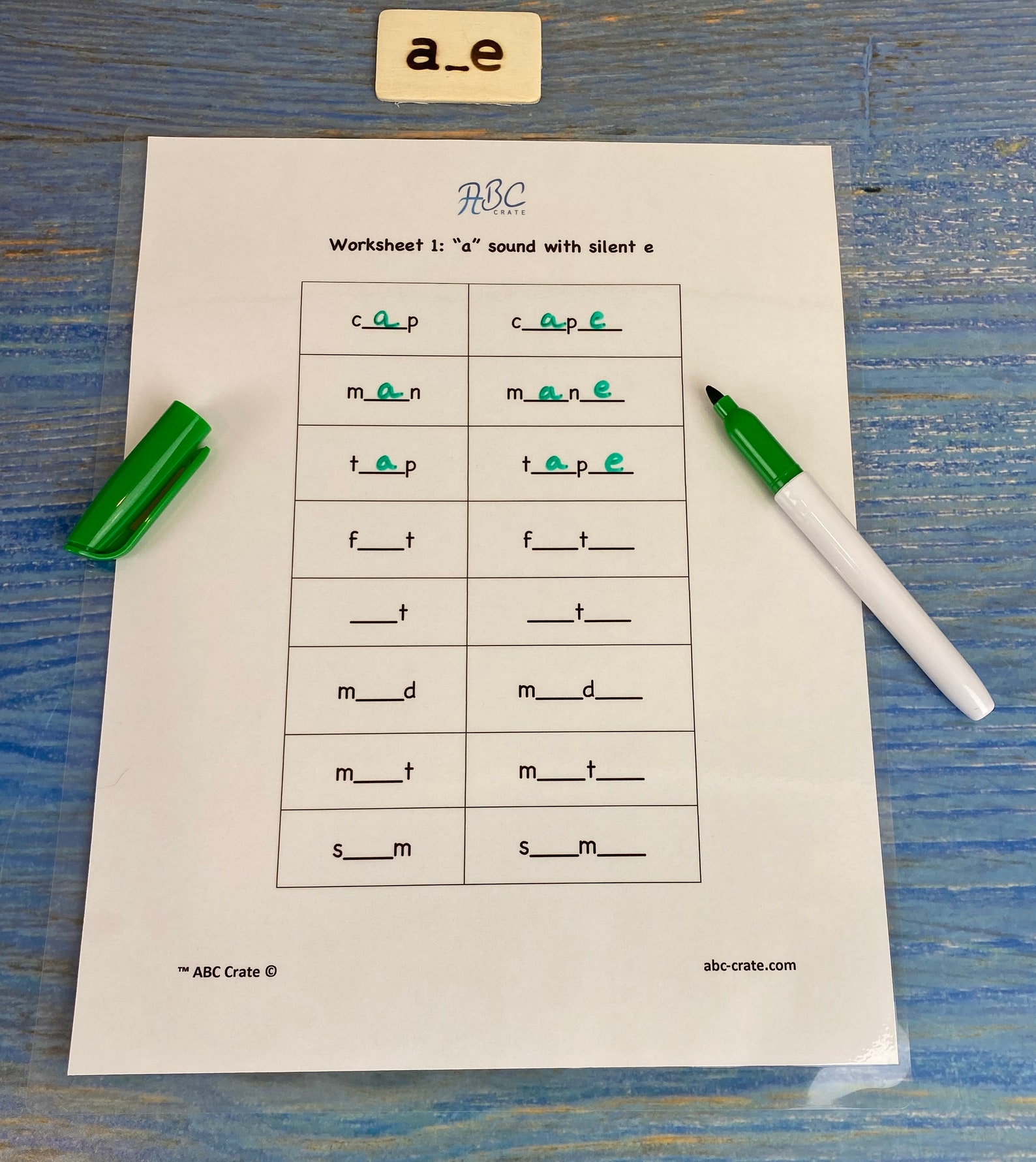 Phonograms Kit 1: “a” Sounds- A, Ae, Ey, Ay, a With Silent E, Ei, Eigh ...