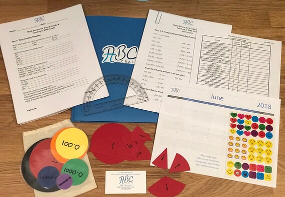 Fourth Grade Math Level up Kit | Etsy