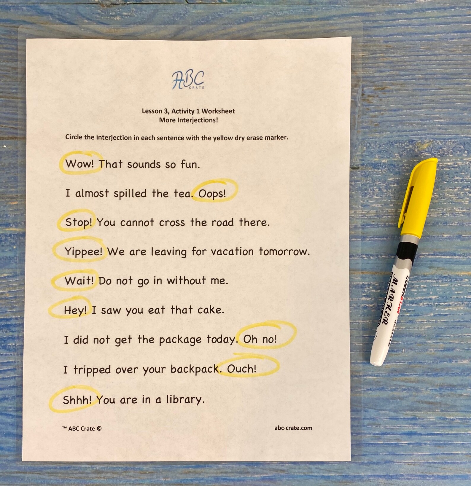 Grammar Set 3 Kit: Pronouns Conjunctions and Interjections - Etsy