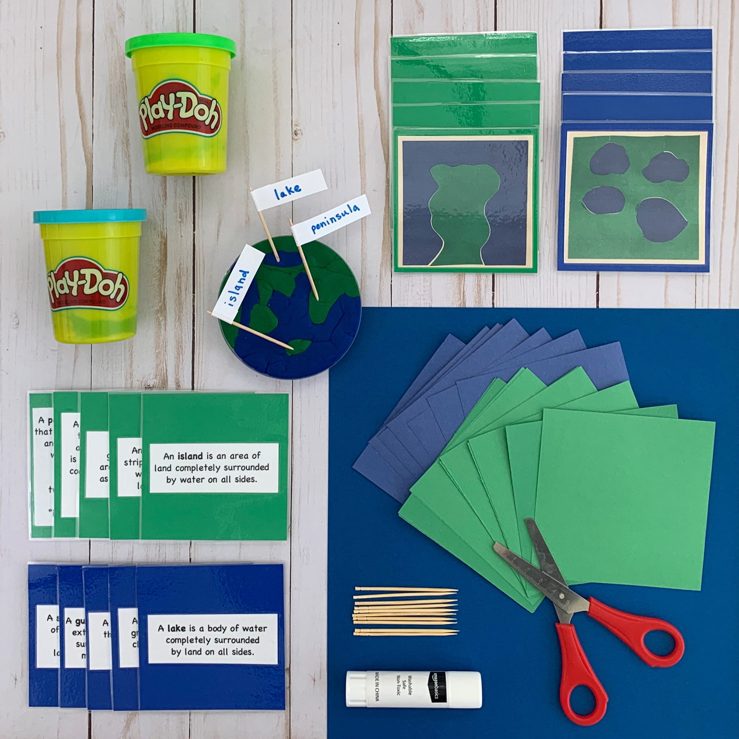 Geography Kit 1: Land and Water Forms - Etsy