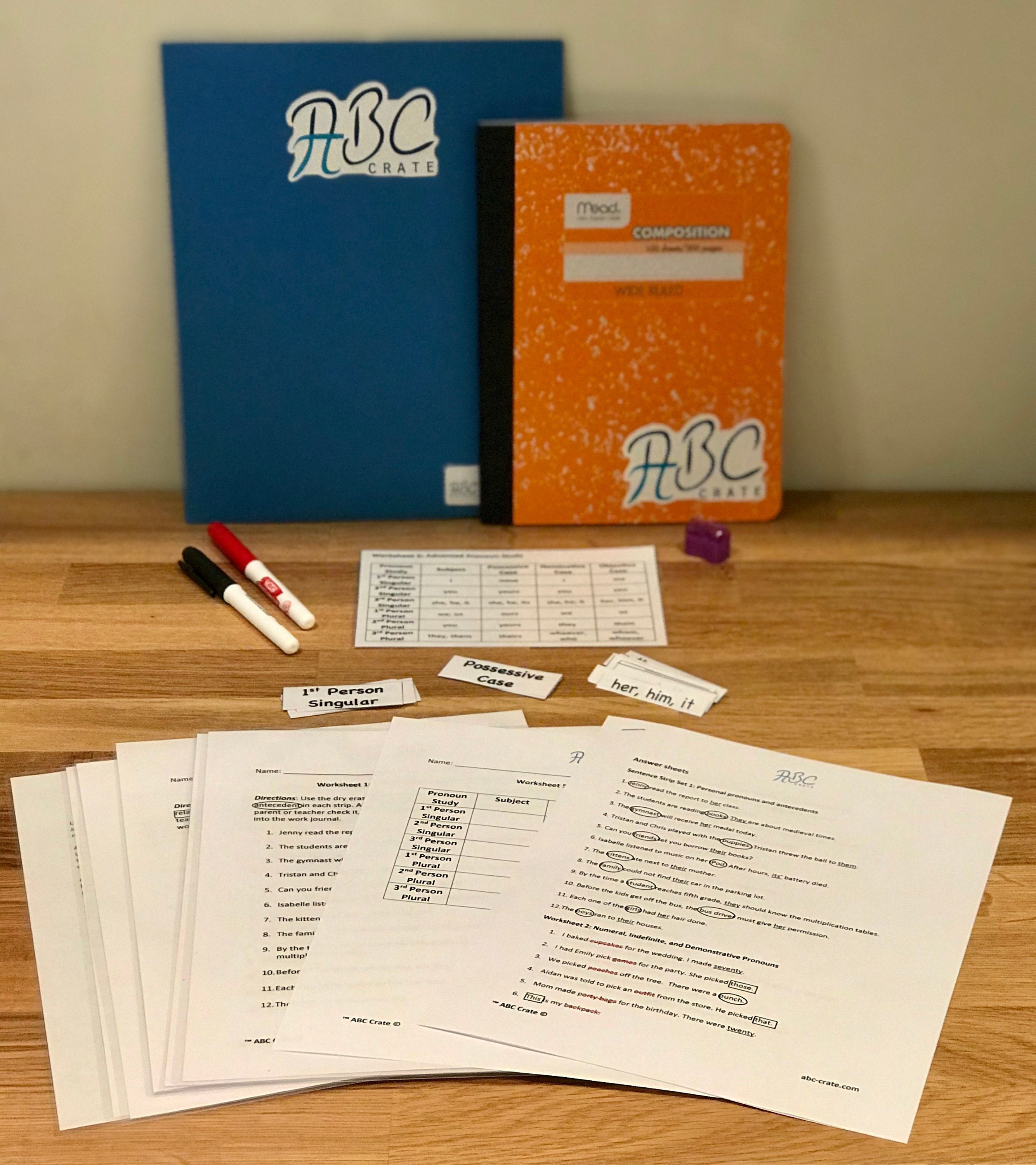 Advanced Grammar Kit 3: Pronoun Study and Cases Kit - Etsy
