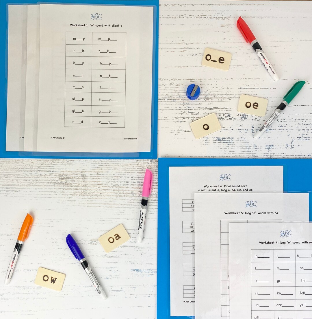 Phonograms Kit 2: “o” Sounds- Ow, Oe, Oa, Long “o”, and O With Silent E ...
