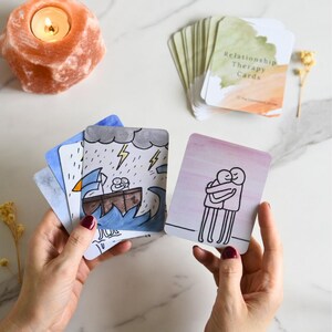 Relationship Therapy Cards Counselling Card Deck Creative Therapy ...