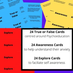 The Cycle of Anxiety Game, Therapy Game, Anxiety, Psychoeducation ...