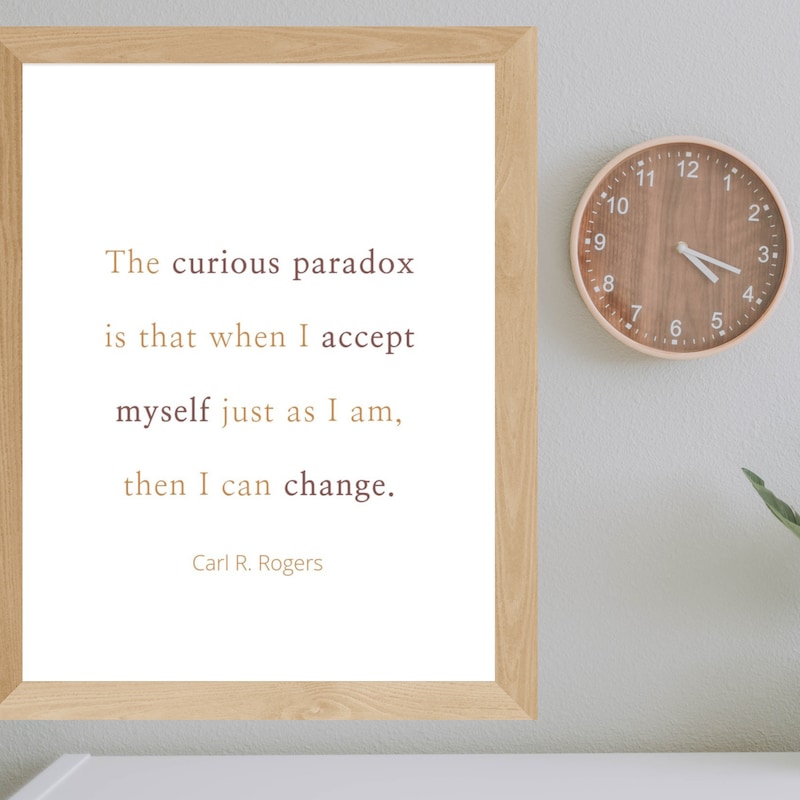 Carl Rogers Quote - Etsy