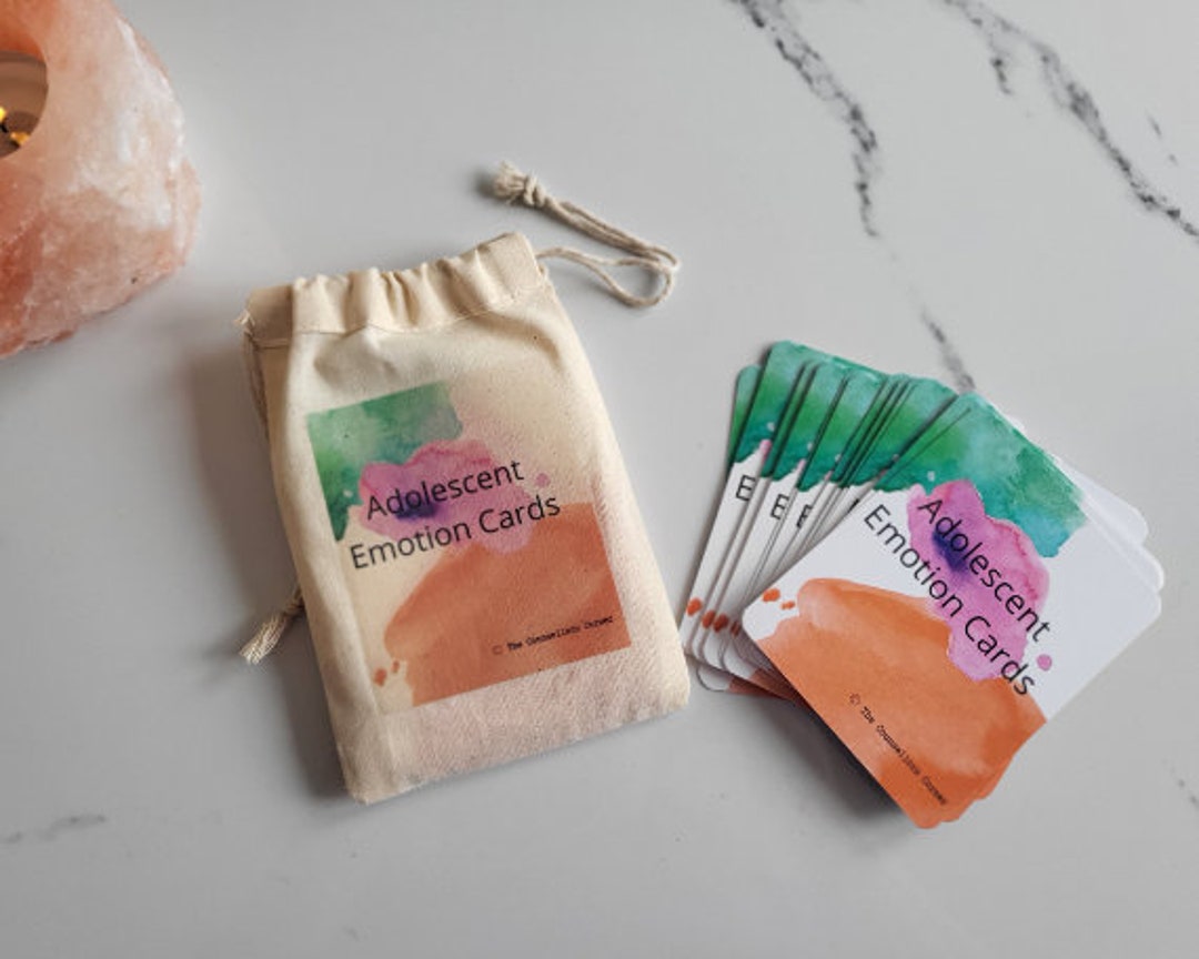 32 Adolescent Emotion Cards Teen Therapy Card Deck Emotions Feelings ...