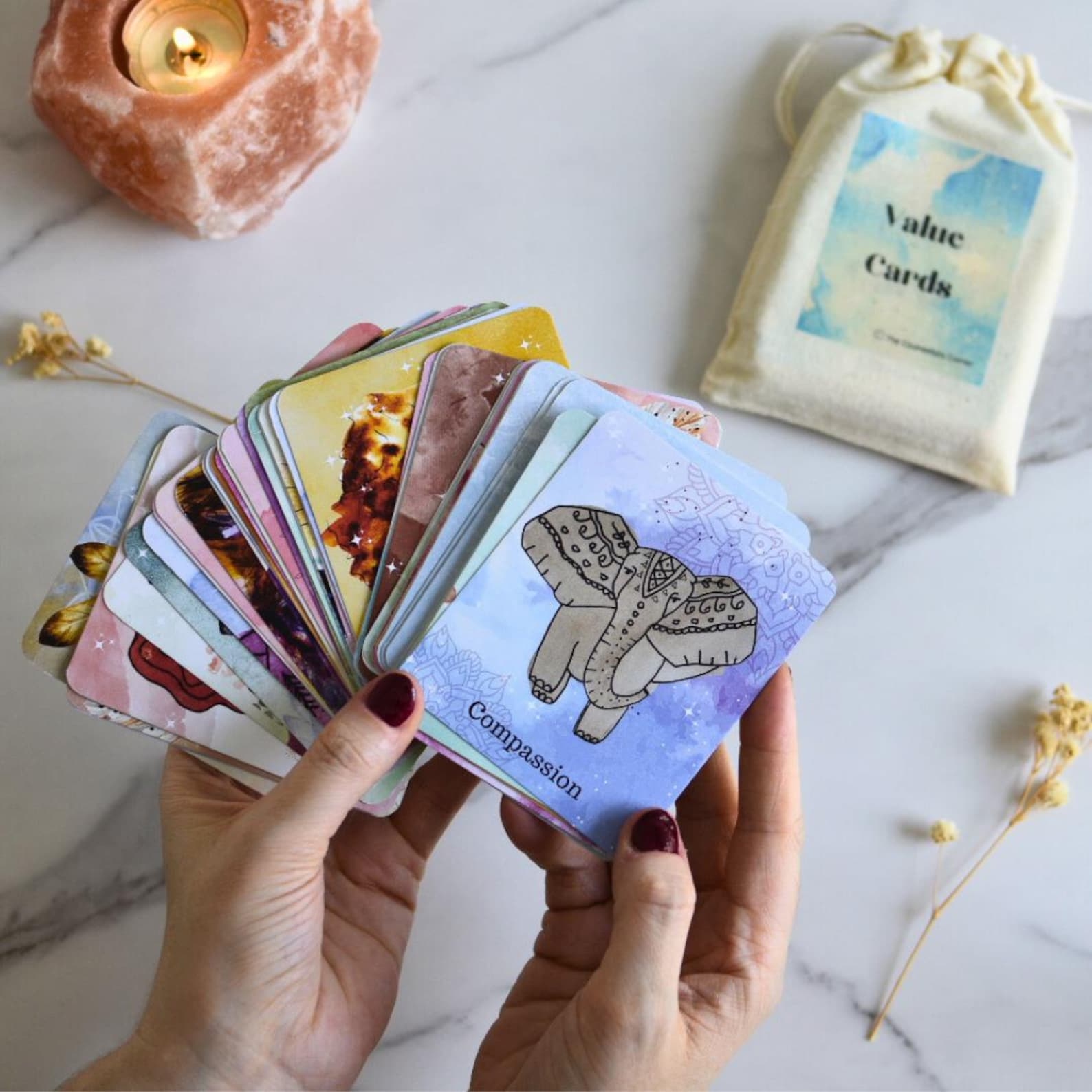Value Cards Deck, Core Values Illustration Cards, Counselling Resource ...