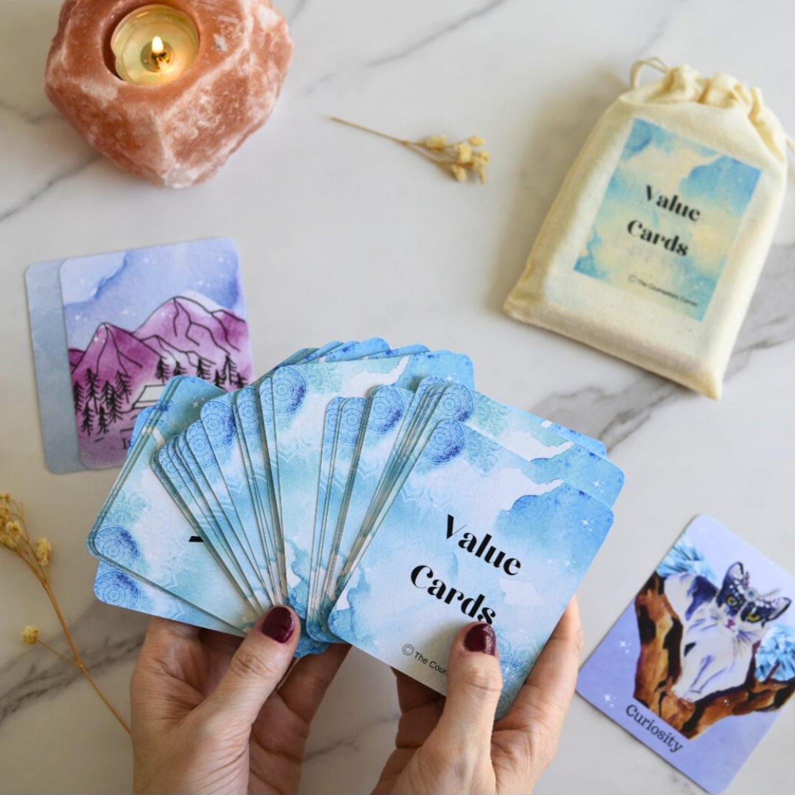 Value Cards Deck, Core Values Illustration Cards, Counselling Resource ...