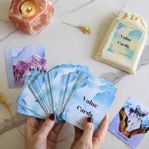 Value Cards Deck, Core Values Illustration Cards, Counselling Resource ...