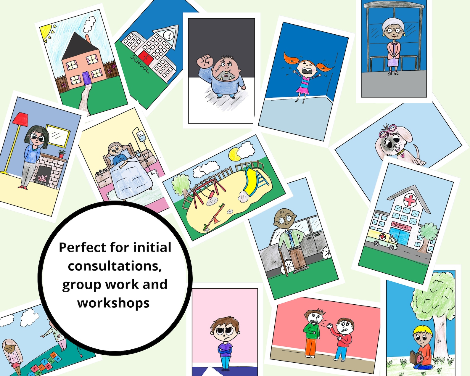 Therapeutic Story Cards Printable, Counsellors Resources, School ...