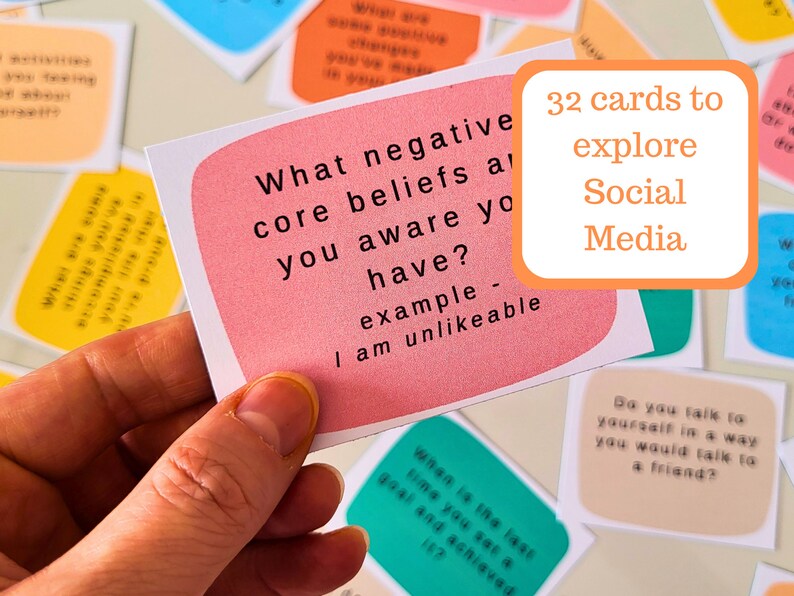 32 Teen Therapy Cards to Explore Self-esteem, Counselling Tool ...