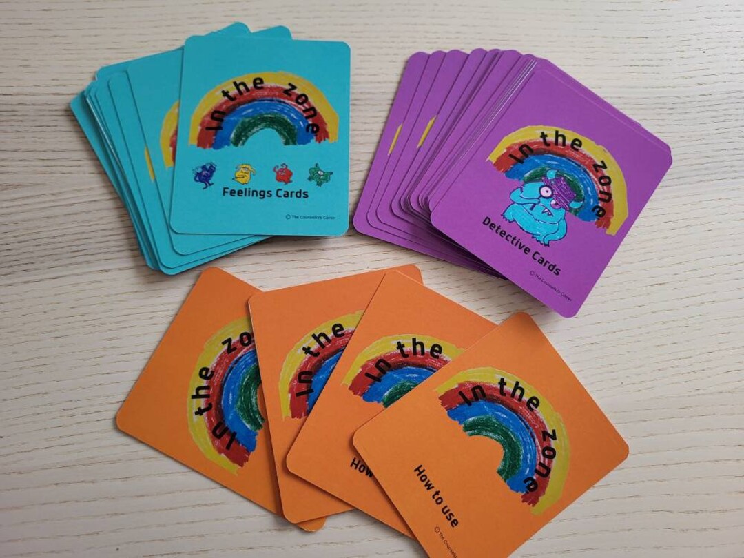 In the Zone Card Game Counselling Cards Emotions Therapist - Etsy