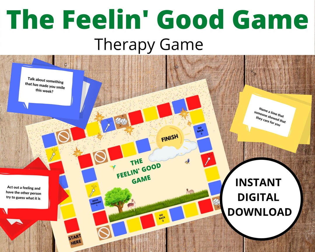 The Feelin' Good Therapy Game, Therapy Game, School Counsellor, Self ...
