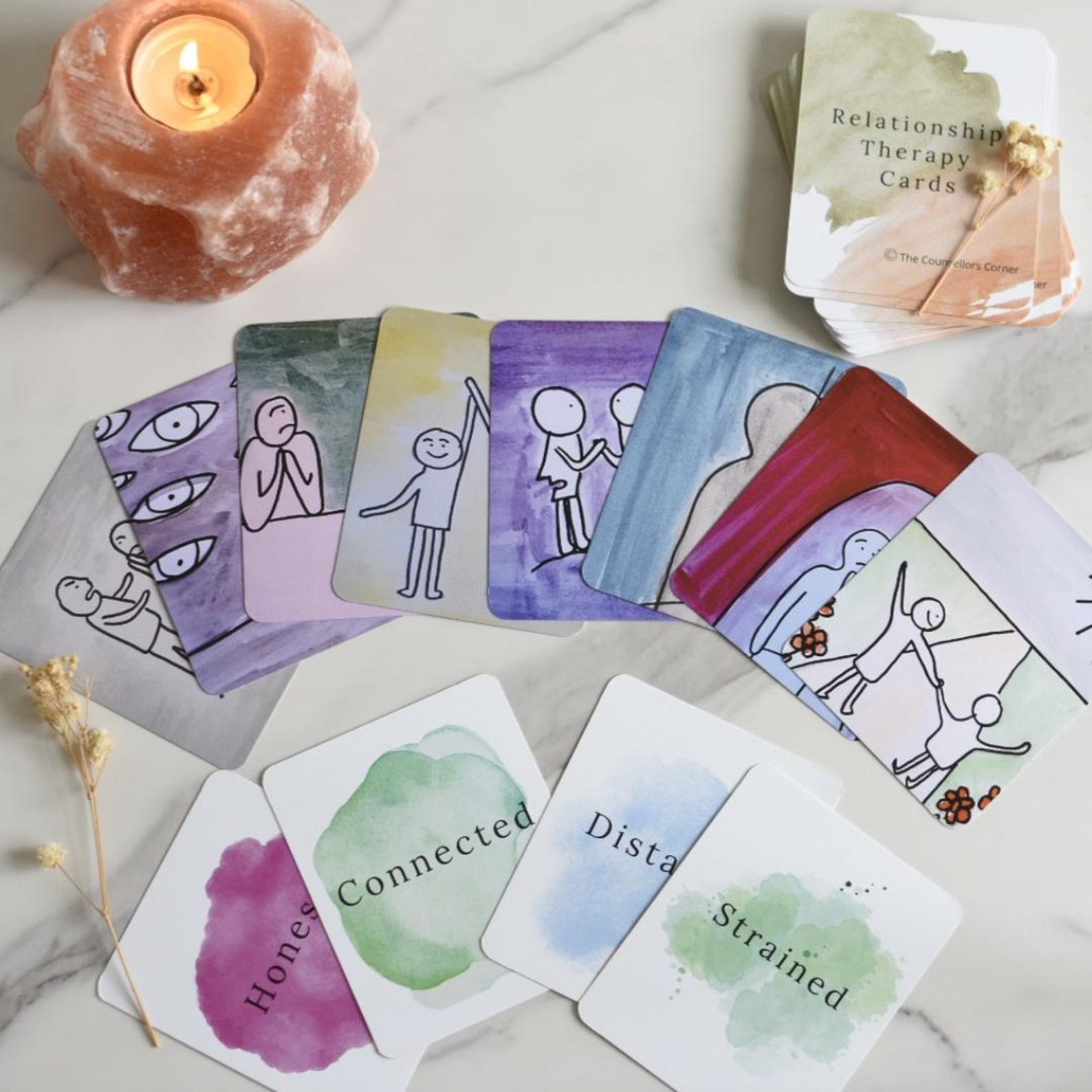 Relationship Therapy Cards Counselling Card Deck Creative Therapy ...