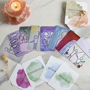Relationship Therapy Cards Counselling Card Deck Creative Therapy ...