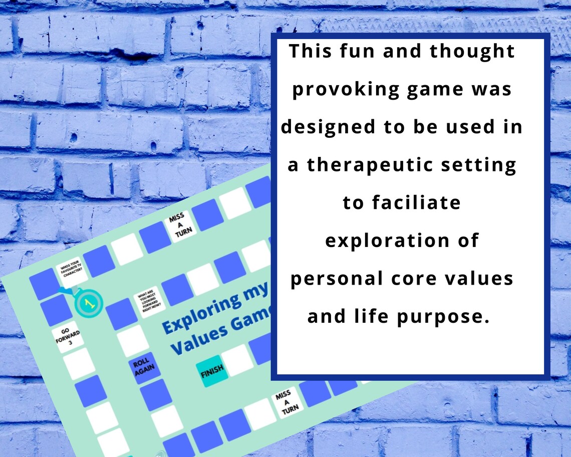 Exploring My Values Game, Therapy Game for Adolescents and Adults ...