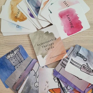 Relationship Therapy Cards Counselling Card Deck Creative Therapy ...
