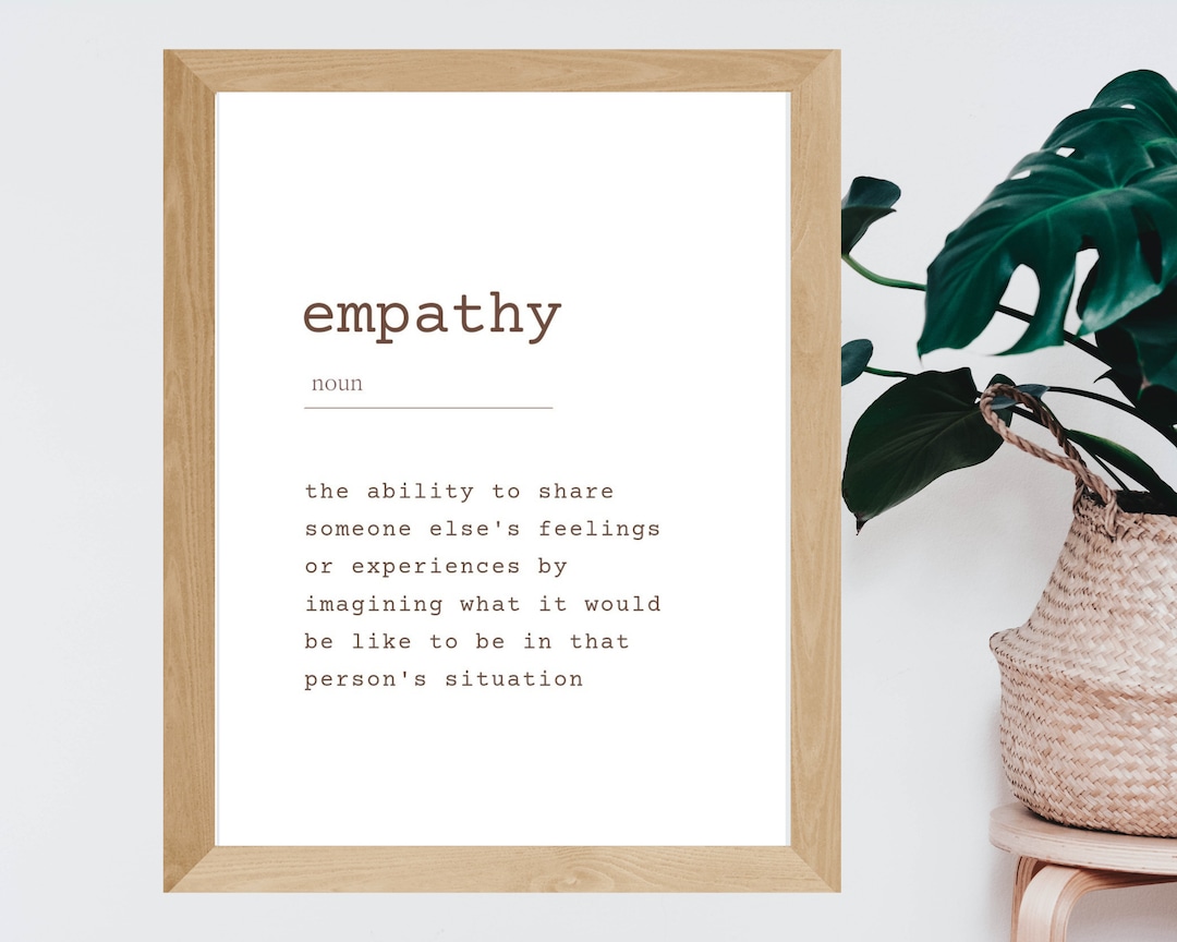 Empathy Poster, Counselling Decor, Wall Art, Core Conditions, School ...