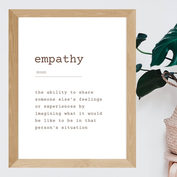 Empathy Poster - Etsy