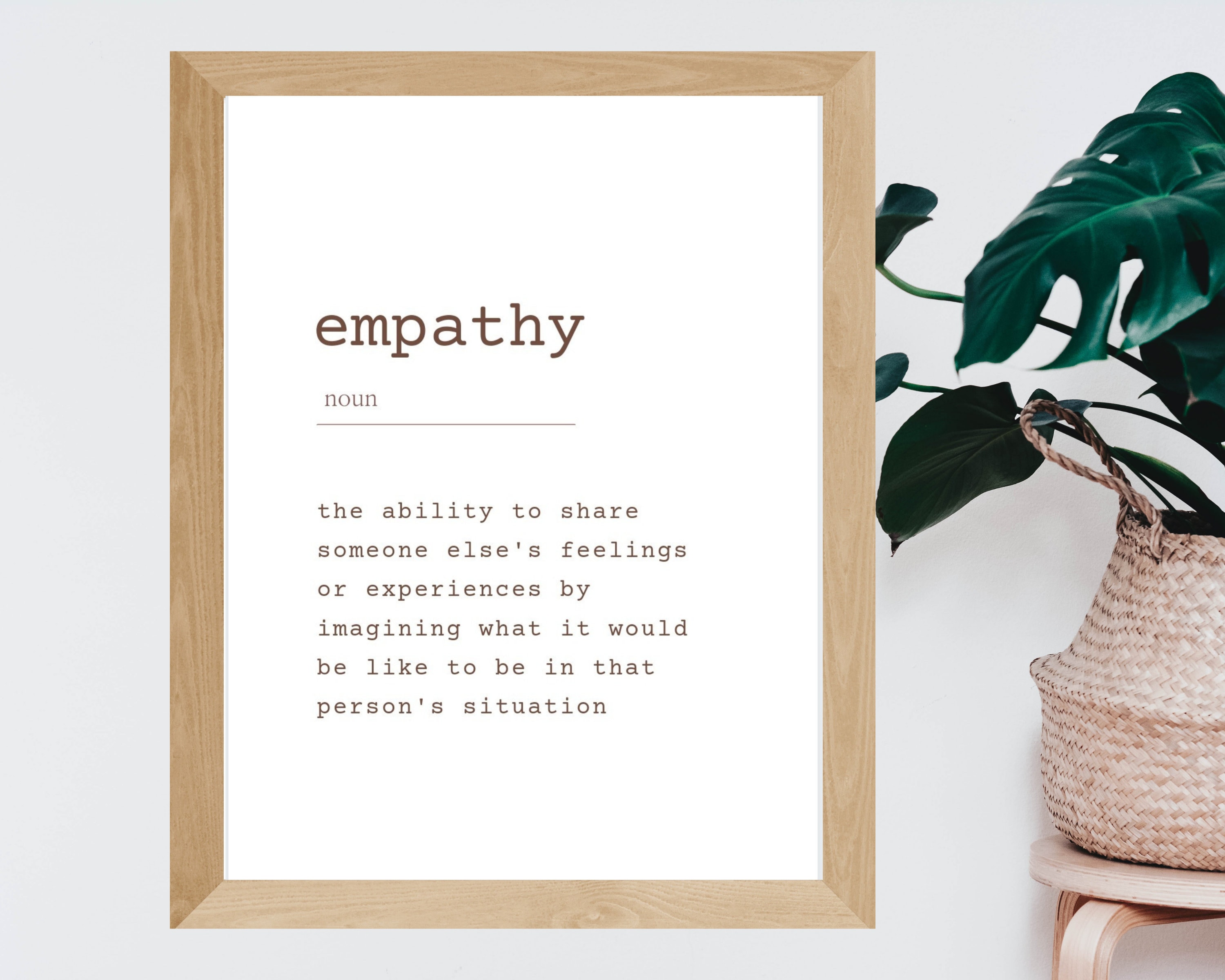 Empathy Poster, Counselling Decor, Wall Art, Core Conditions, School ...