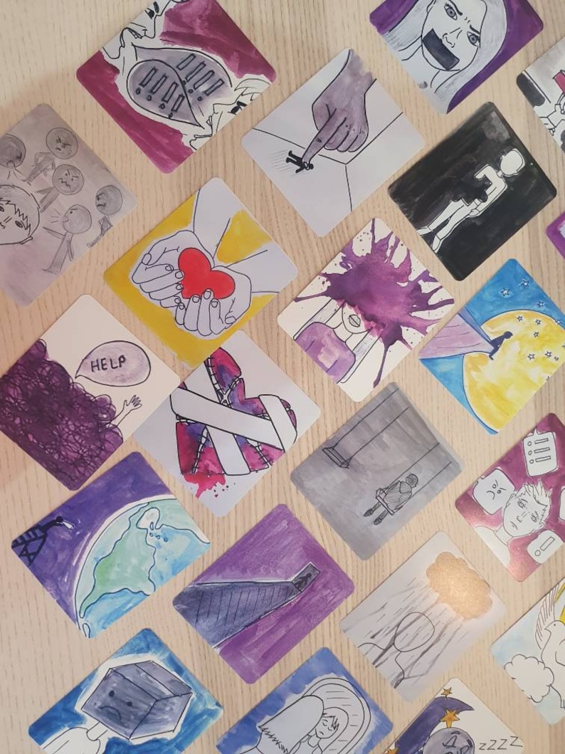 24 Adolescent Emotion Cards Teen Therapy Card Deck Emotions - Etsy