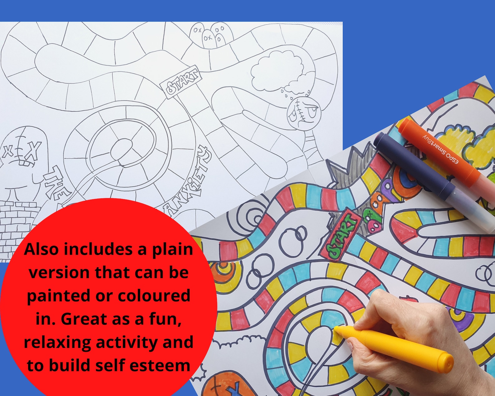 The Cycle of Anxiety Game, Therapy Game, Anxiety, Psychoeducation ...