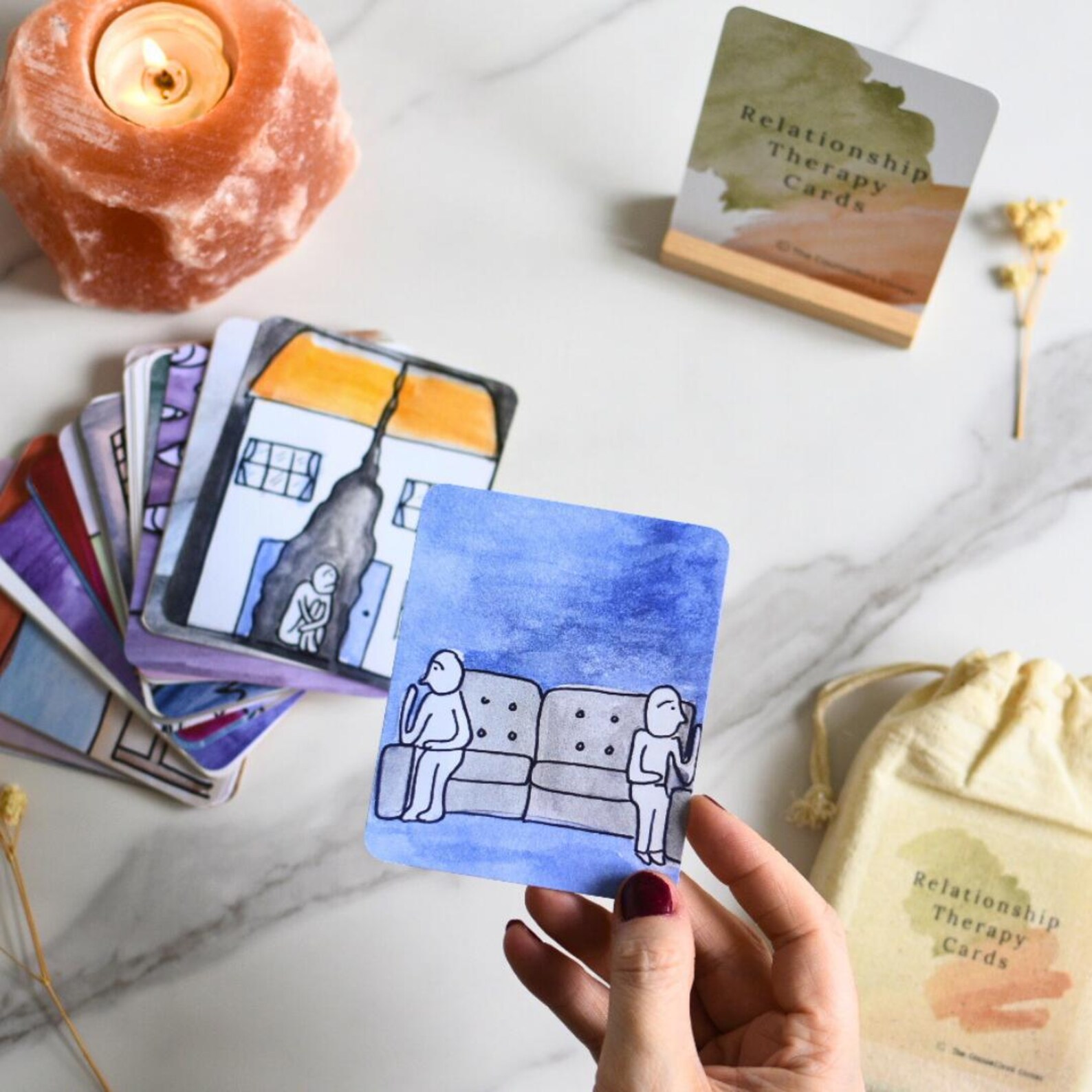 Relationship Therapy Cards Counselling Card Deck Creative Therapy ...