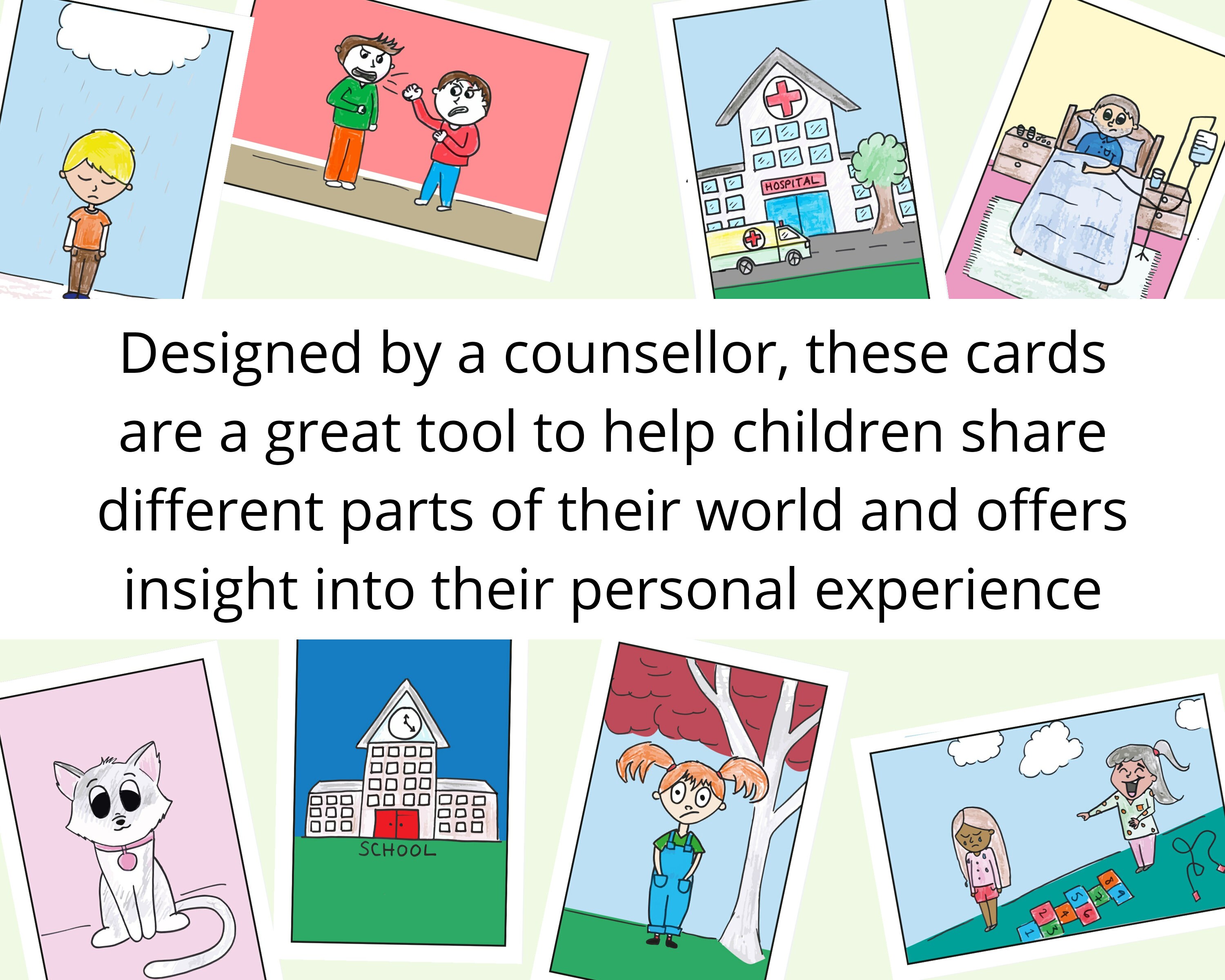Therapeutic Story Cards Printable Counsellors Resources - Etsy