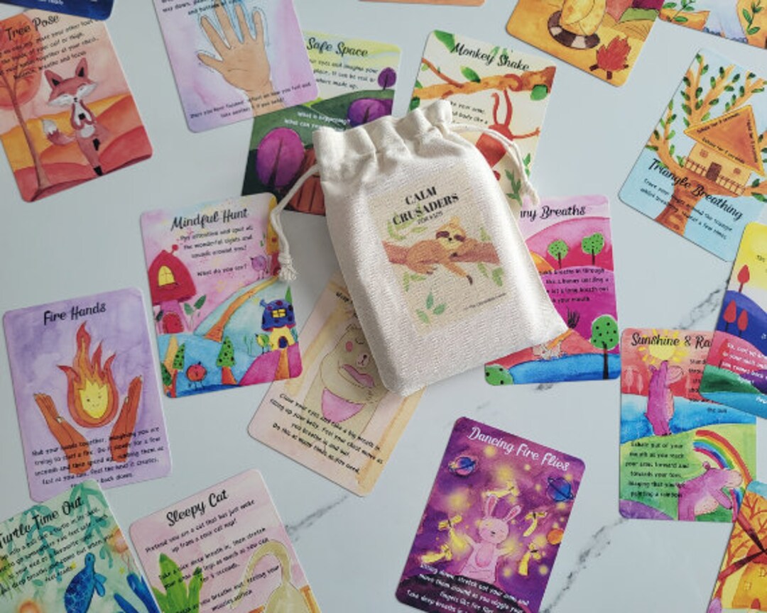 Calm Crusaders Card Deck, Nervous System Regulation, Coping Skills ...