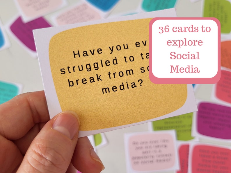 32 Teen Therapy Cards to Explore Social Media, Counselling Tool ...