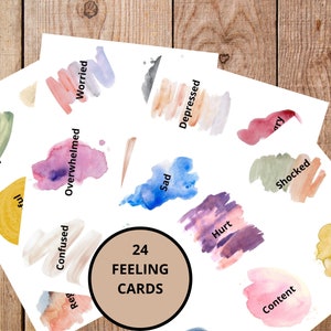 Digital Download,abstract Emotion Cards, Therapy Cards, Counselling ...