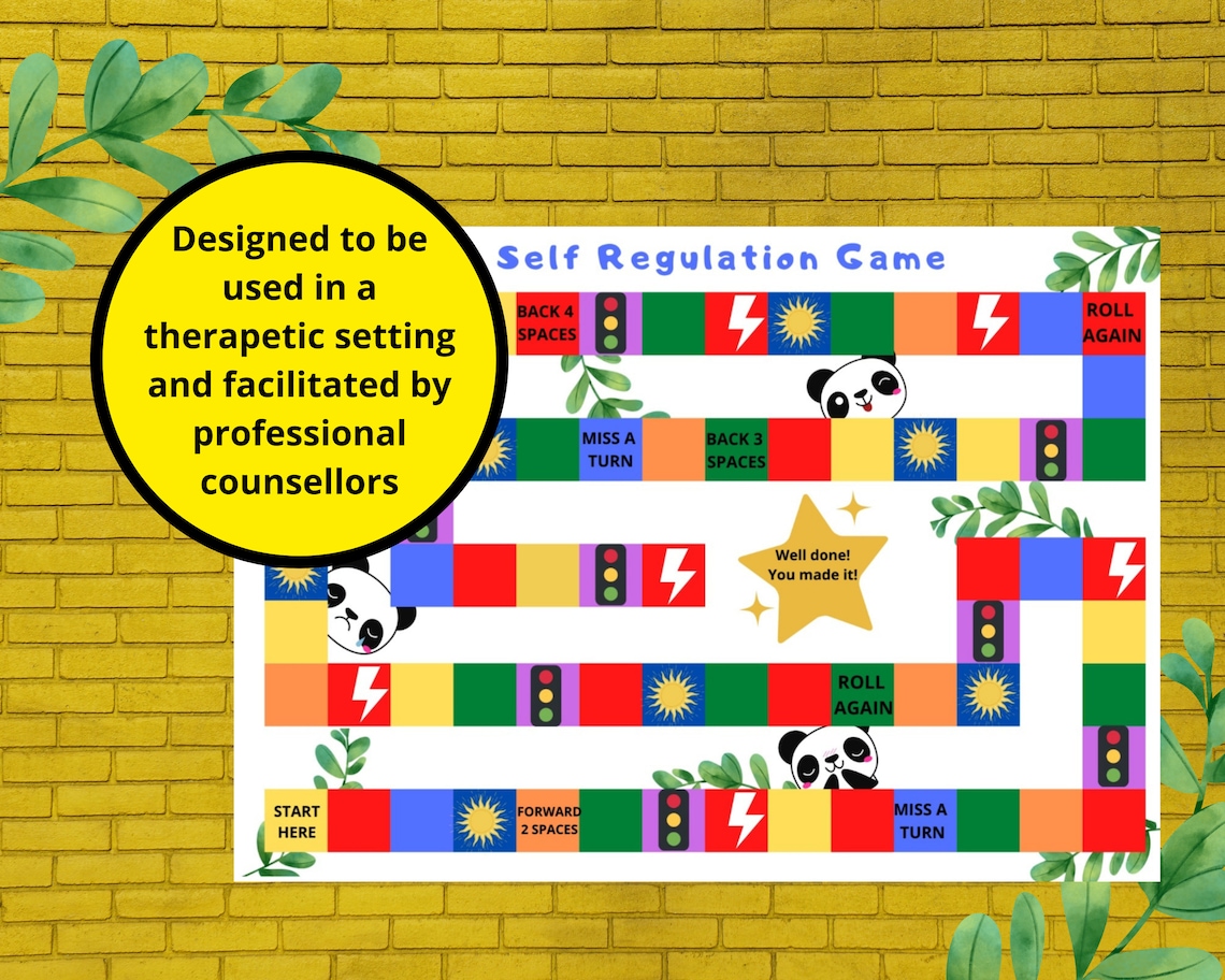 The Self Regulation Game Therapy Game Counsellor Resources | Etsy UK