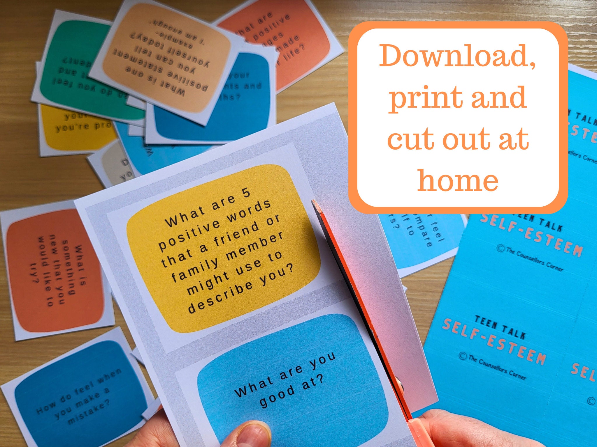 32 Teen Therapy Cards to Explore Self-esteem, Counselling Tool ...