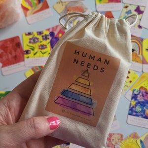 Human Needs Card Deck/ Therapy Cards/ Maslow's Hierarchy of Needs ...