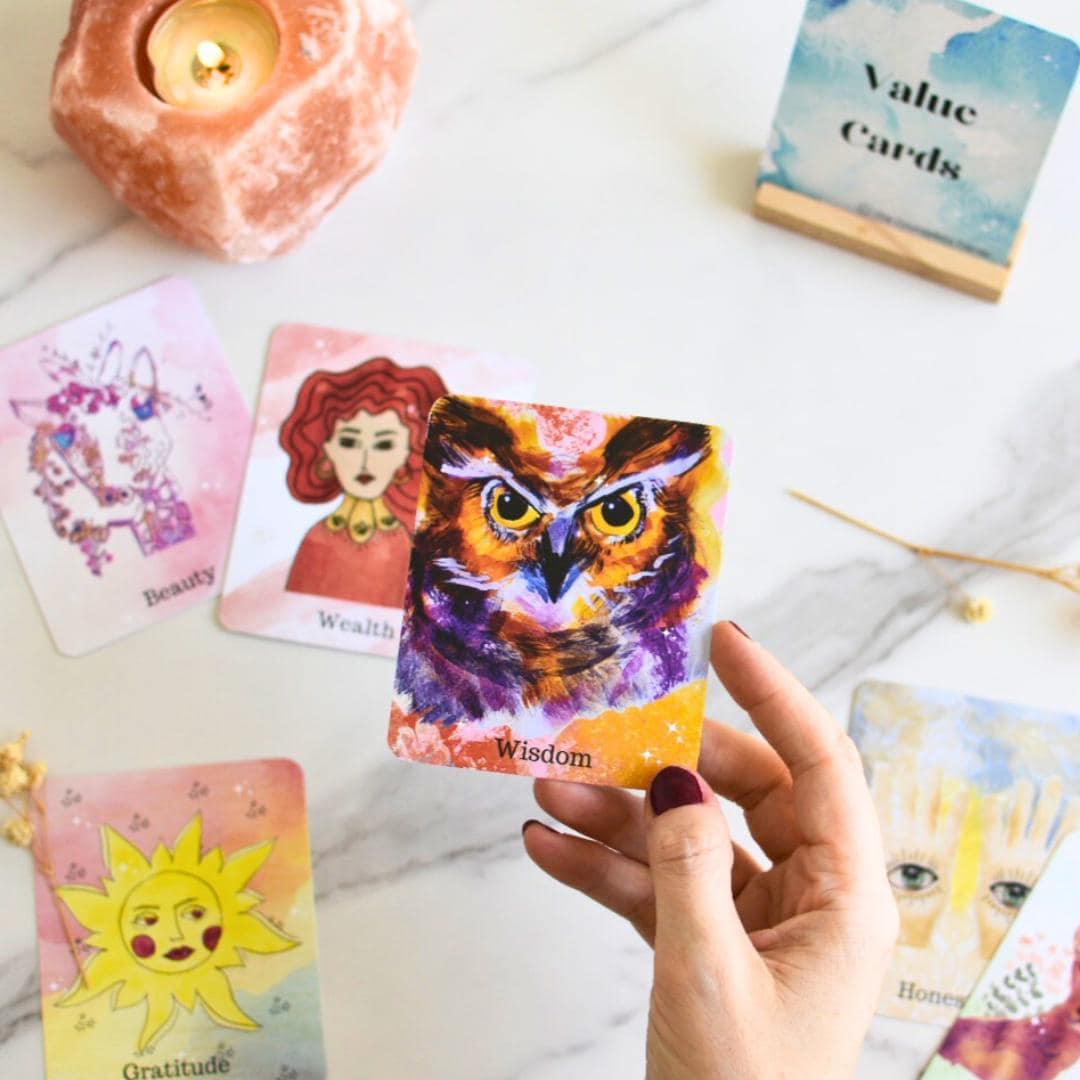Value Cards Deck, Core Values Illustration Cards, Counselling Resource ...