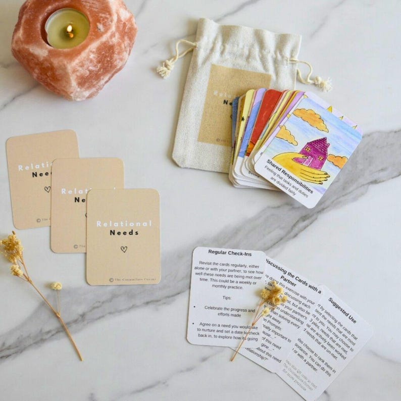 Relational Needs Card Deck, Relationship Therapy Cards, Couples Therapy ...