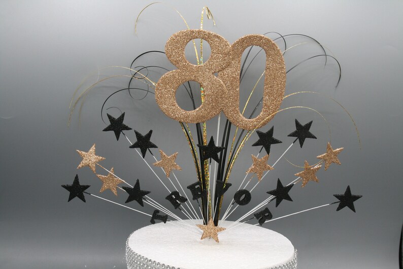Birthday Glittered Cake Topper Spray Cake Decoration 18th 21st Etsy