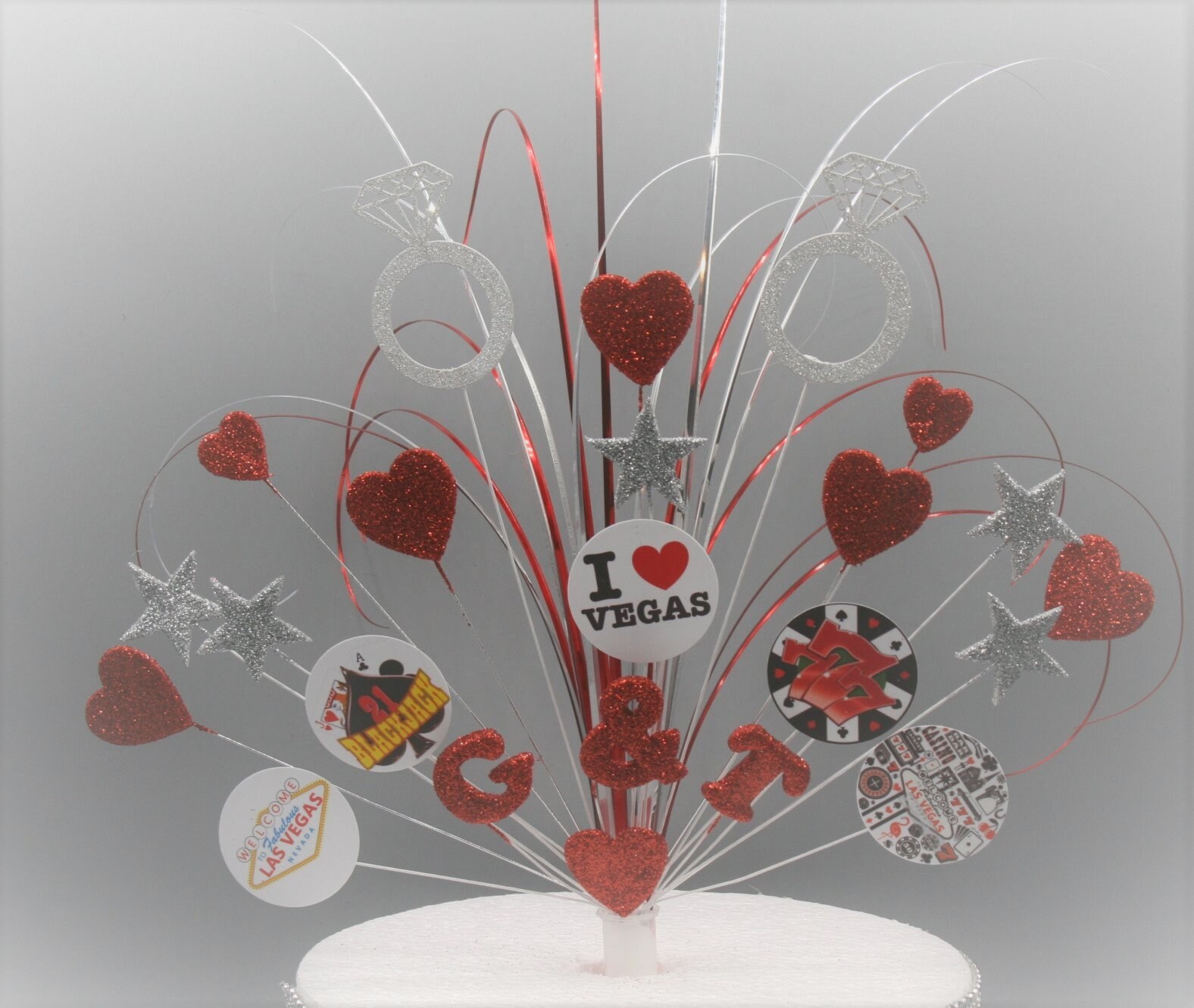 Stars Glittered Cake Topper Spray Cake Decoration Birthday - Etsy UK