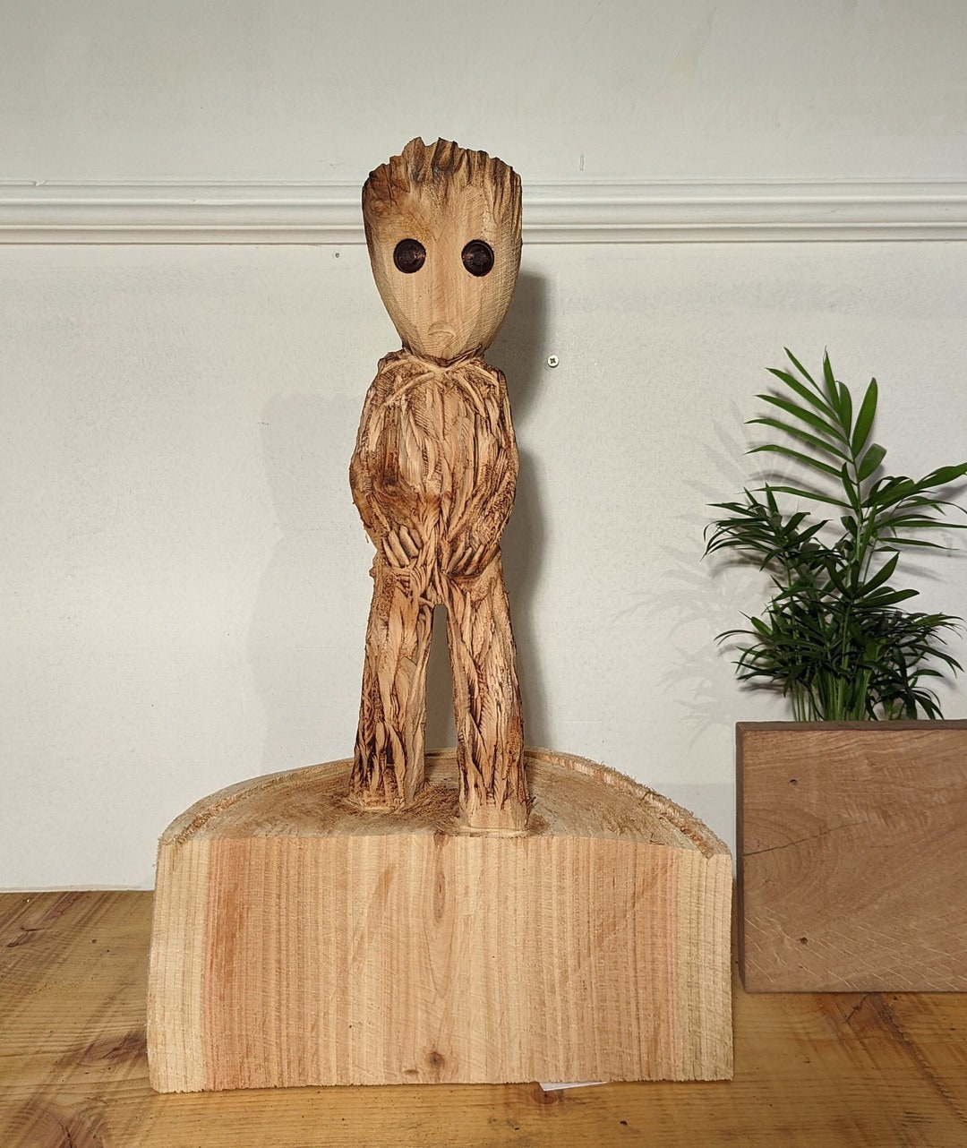 Chainsaw Carved Wooden Groot - Etsy