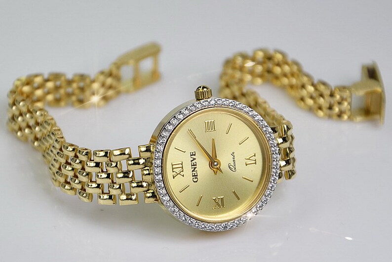 14KT Gold Women Watch Women Watch Gold 585 Gold Watch | Etsy