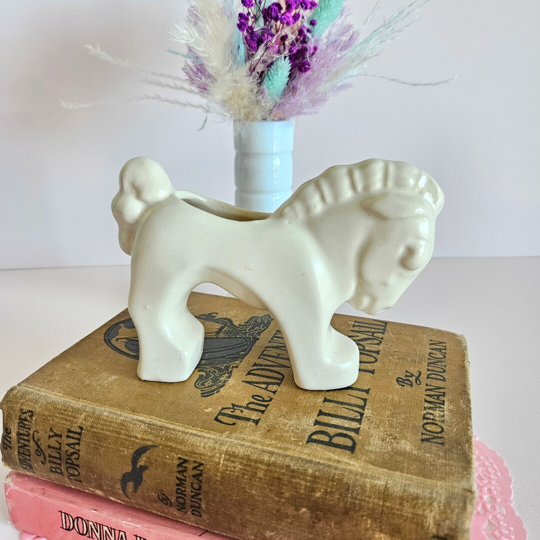 Vintage 1942 Mccoy Stretch Horse Vase - Matte Finish - Etsy Canada