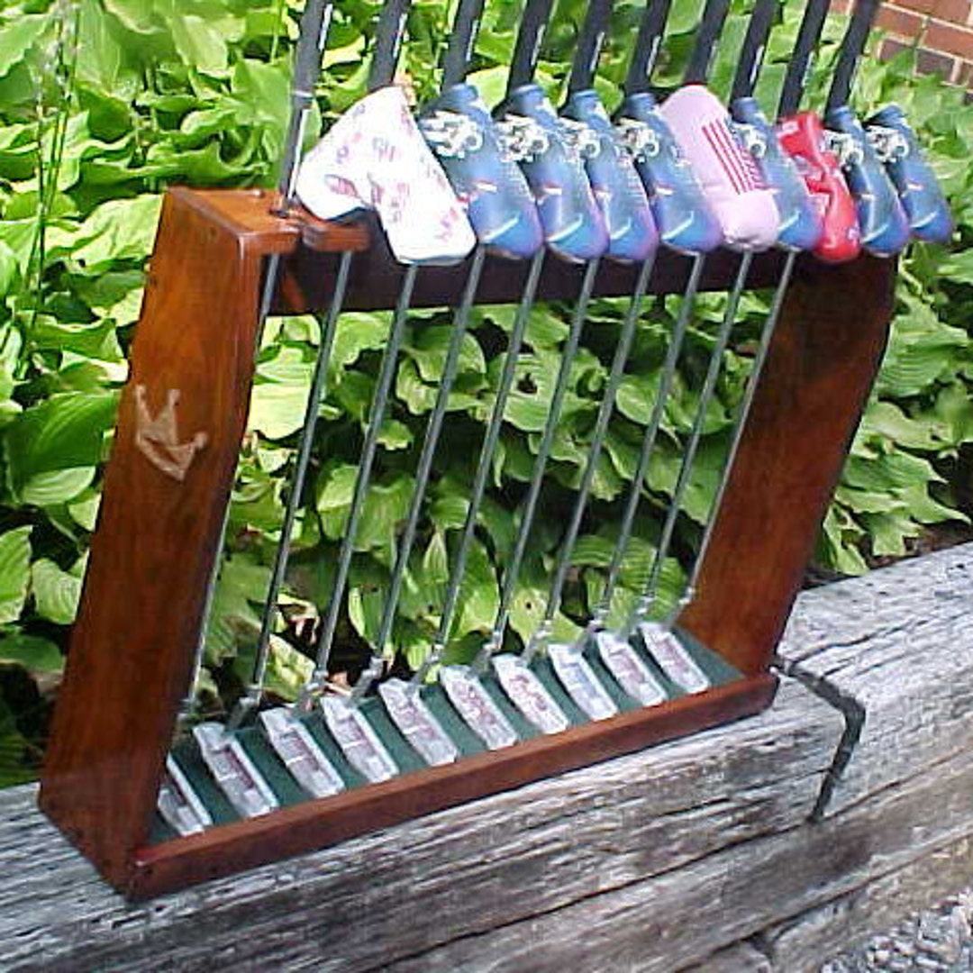 Solid Wood Red Oak Finish Floor Display Rack for 10 Scotty Cameron ...