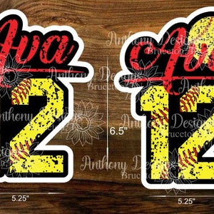 Softball Vinyl - Etsy