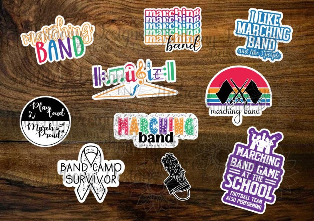 Marching Band Stickers - Etsy