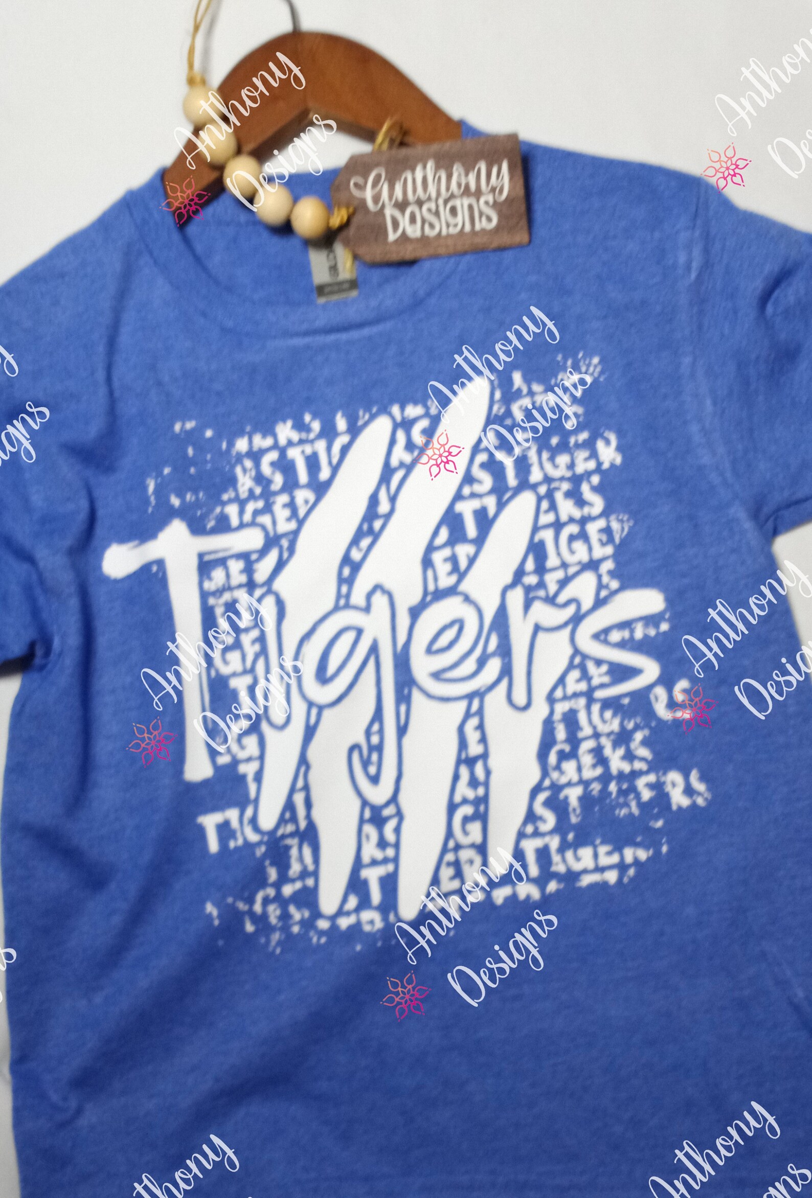 Tigers Distressed With Claw Marks on Tee Shirt Personalize With Your ...
