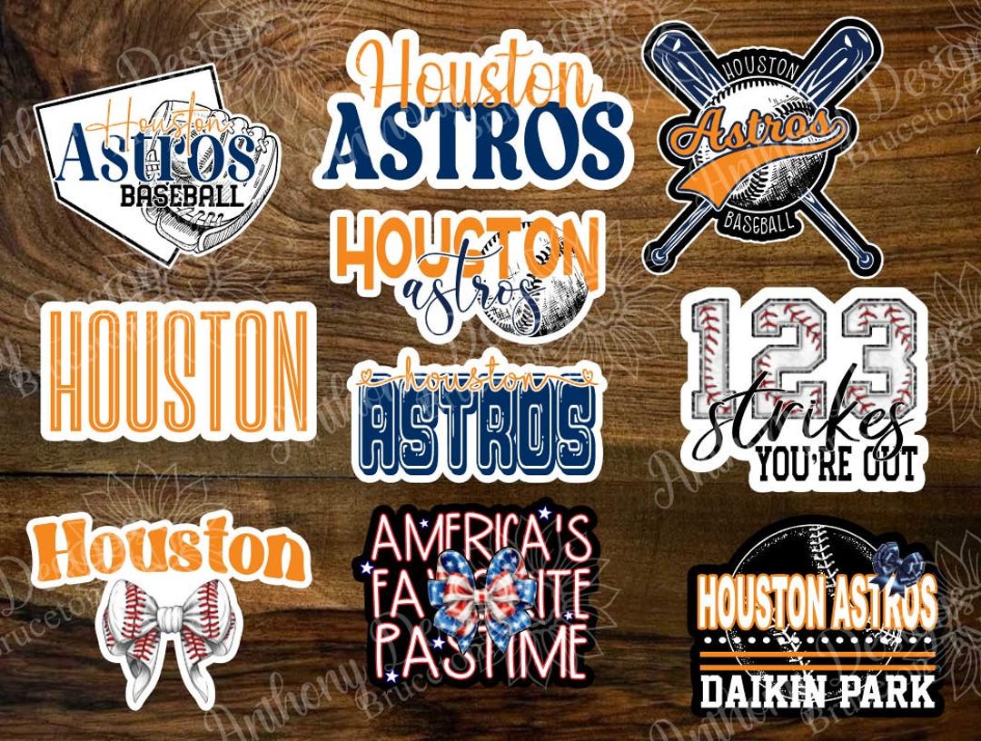 Houston Baseball Vinyl Stickers You Receive All Stickers in Listing ...