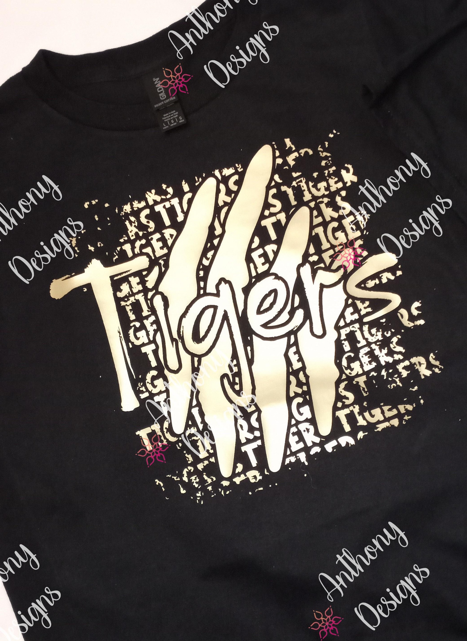 Tigers Distressed With Claw Marks on Tee Shirt Personalize With Your ...