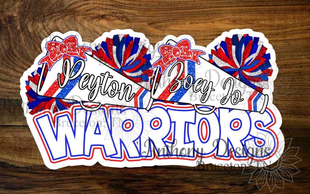 Personalized Cheerleading Vinyl Stickers - Etsy