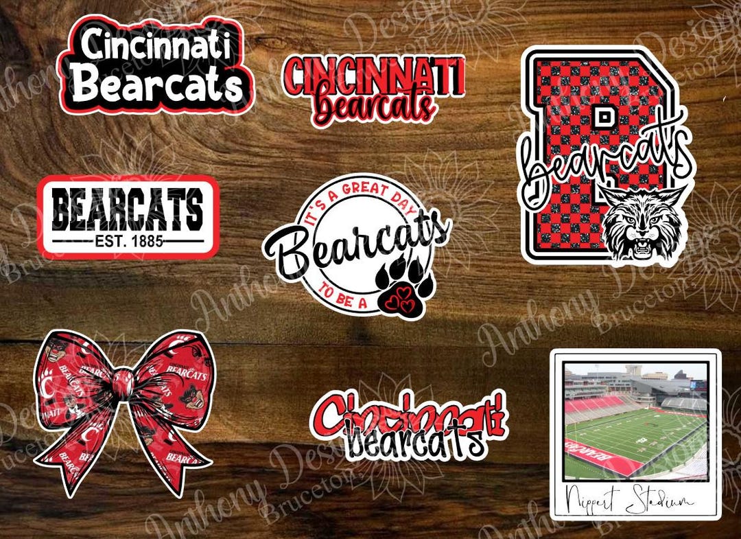 Cincinnati Vinyl Stickers Set You Receive All Stickers in Listing Photo ...