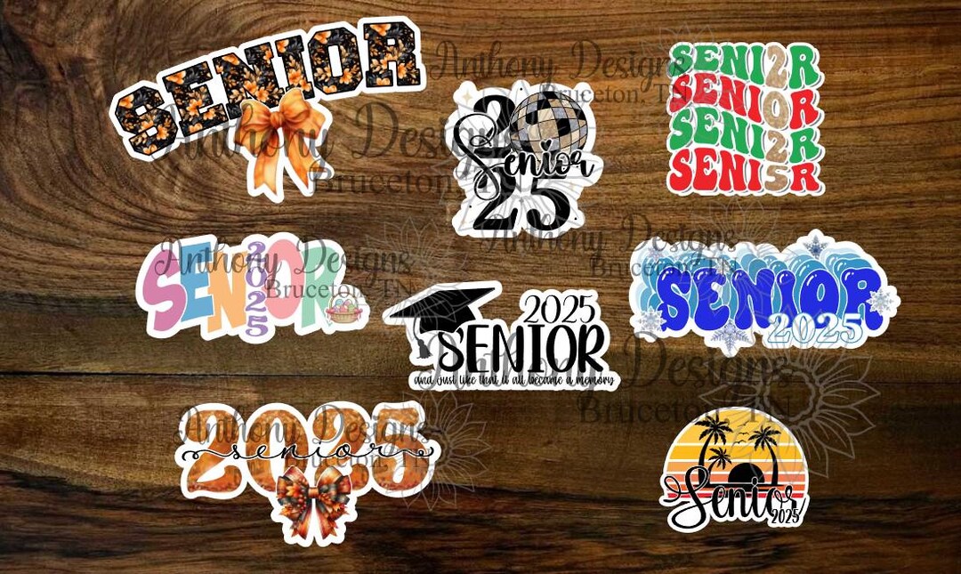 Senior Holiday Stickers Class of 2025 - Etsy